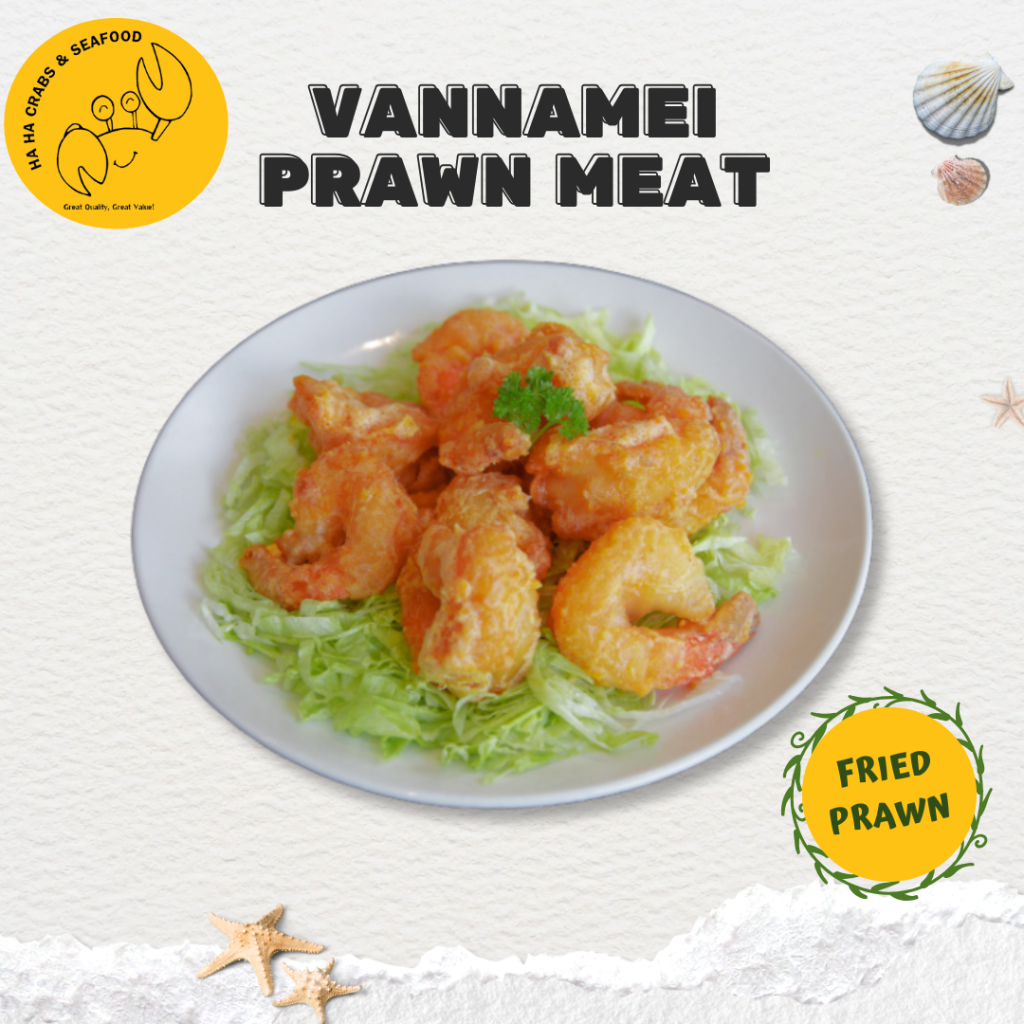 Medium Vannamei Prawn Meat, Size 31/50 (1kg/pack) - Ha Ha Crabs and Seafood