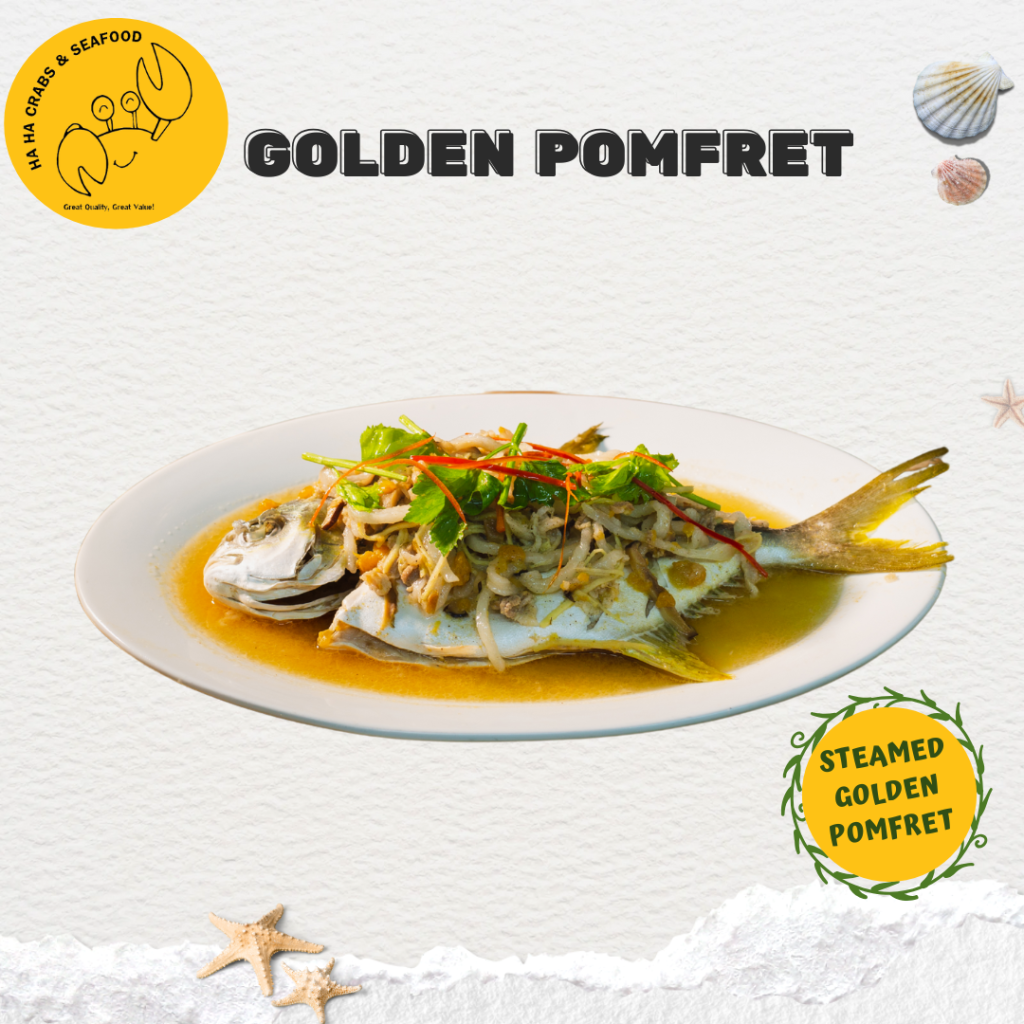 Golden Pomfret | Cleaned & Gutted | Ideal for Steaming and Frying